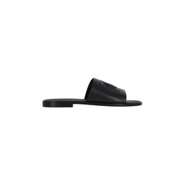 Dolce & Gabbana Dolce&Gabbana Loafer - Logo Slide Sandals &ndash; Black - Gr. 42,5 (EU) - in Schwarz - f&uuml;r Damen