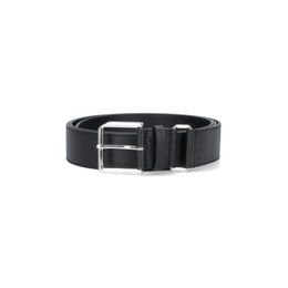 Givenchy G&uuml;rtel - Textured Leather Belt With Adjustable Silver-Tone - Gr. 95 - in Schwarz - f&uuml;r Damen
