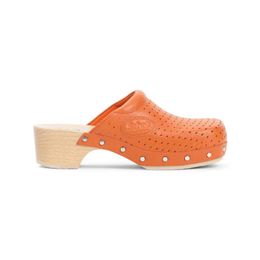 Balenciaga Slipper & Pantoletten - Pastel Orange Calf Leather Scholl Clog Mule - Gr. 39 (EU) - in Orange - f&uuml;r Damen