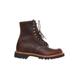 REDWING Stiefel - Brown Leather Logger Boots - Gr. 9 - in Schwarz - f&uuml;r Damen