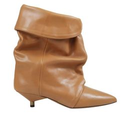 Etoile Isabel Marant Stiefel - Draped High-Heel Boots - Gr. 36 (EU) - in Braun - f&uuml;r Damen