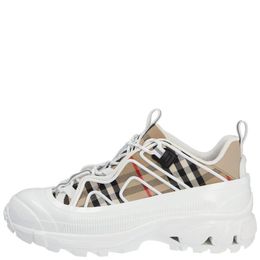 Burberry Low-Top Sneaker - Arthur Sneakers In Check White - Gr. 40,5 (EU) - in Wei&szlig; - f&uuml;r Damen
