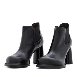 Bottega Veneta Stiefel - 80Mm Cliff Chelsea Ankle Boots - Gr. 38,5 (EU) - in Schwarz - f&uuml;r Damen
