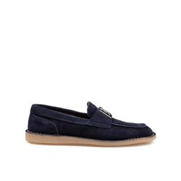Dolce & Gabbana Dolce&Gabbana Loafer - Blue Suede Moccasins - Gr. 42,5 (EU) - in Blau - f&uuml;r Damen