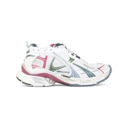Balenciaga Low-Top Sneaker - Multicolour Runner Sneakers With Lace-Up Design - Gr. 37 (EU) - in Wei&szlig; - f&uuml;r Damen
