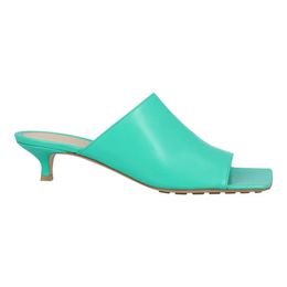 Bottega Veneta Slipper & Pantoletten - Stretch Mule Turquoise - Gr. 37,5 (EU) - in Gr&uuml;n - f&uuml;r Damen