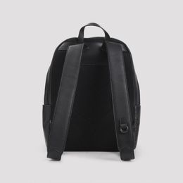 CANALI Rucks&auml;cke - Black Leather Backpack - Gr. unisize - in Schwarz - f&uuml;r Damen