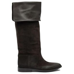 Strategia Stiefel - Sophisticated Brown Ankle Boots With Textured Leat - Gr. 38 (EU) - in Schwarz - f&uuml;r Damen