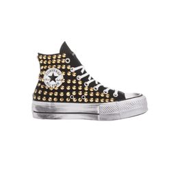 Converse Low-Top Sneaker - Platform Black, Gold - Gr. 38 (EU) - in Grau - f&uuml;r Damen