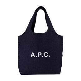 A.P.C. Shopper & Totes - Ninon Tote Bag - Cotton - Blue - Gr. unisize - in Blau - f&uuml;r Damen