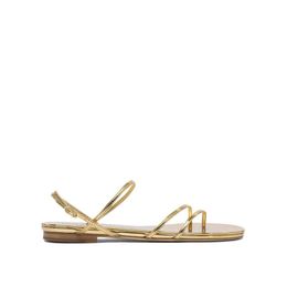 STUDIO AMELIA Sandalen - Gold Leather Sandals With Multiple Straps - Gr. 40 (EU) - in Beige - f&uuml;r Damen