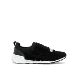 Sergio Rossi Low-Top Sneaker - Sr1 Running Sneakers With Textured Fringe - Gr. 38 (EU) - in Schwarz - f&uuml;r Damen