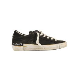 Philippe Model Low-Top Sneaker - Low-Top Distressed Black Goat Leather Sneakers - Gr. 37 (EU) - in Schwarz - f&uuml;r Damen