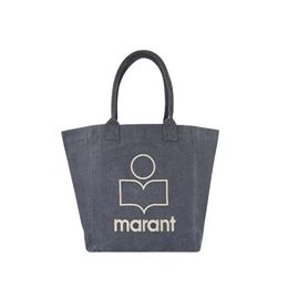 Isabel Marant Shopper & Totes - Yenky Gz Shopper Bag - Cotton - Black - Gr. unisize - in Grau - f&uuml;r Damen