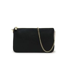 Christian Louboutin Clutches - Black Leather Loubila Pouch - Gr. unisize - in Schwarz - f&uuml;r Damen