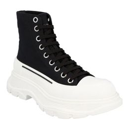 Alexander McQueen Low-Top Sneaker - Tread Slick Boot In Black/White - Gr. 40 (EU) - in Schwarz - f&uuml;r Damen