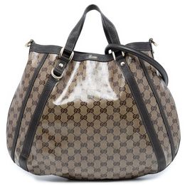 Gucci Hobo Bags - GG Crystal Abbey D Ring Convertible Tote - Gr. unisize - in Braun - f&uuml;r Damen
