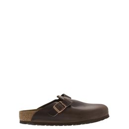 Birkenstock Slipper & Pantoletten - Boston - Leather Sabot - Gr. 40 (EU) - in Schwarz - f&uuml;r Damen