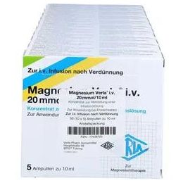 Verla-Pharm Arzneimittel GmbH & Co. KG Magnesium Verla I.v. 20 Mmol/10 ml 50 ST
