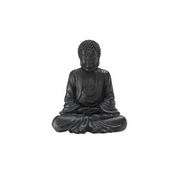 HOME STORY Figur Buddha &brvbar; schwarz &brvbar; Polyresin (Kunstharz) &brvbar; Ma&szlig;e (cm): B: 31,5 H: 38,5 T: 23.0 &raquo; H&ouml;ffner