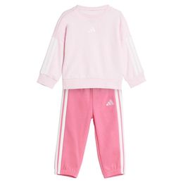 adidas Sportswear Trainingsanzug 'Essentials' Jungen Gr&ouml;&szlig;e 74 rosa / pitaya / wei&szlig;
