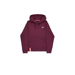 Alpha Industries Hoodie 'Basic' Herren Gr&ouml;&szlig;e XXL dunkelrot / wei&szlig;