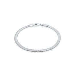 Armband Kuzzoi "Flach Elegant Schlangenkette Fischgr&auml;te 925 Silber" Gr. 23, silber, Armb&auml;nder, Herren, 23cm, ohne Stein, Silber 925 (Sterlingsilber), Silberarmband