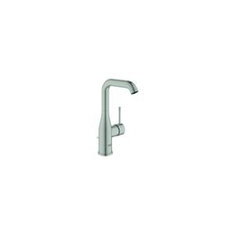 Grohe Waschtisch-Einhebelmischer Essence supersteel, L-Size, mit Ablaufgarnitur (24174DC1)