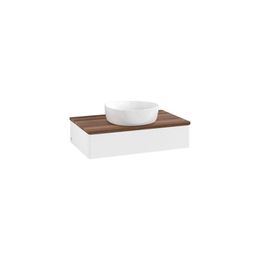 Villeroy & Boch V&B Waschtischunterschrank mit Frontstruktur Antao 80x19x50cm, WBP-farbe w. wal, wh. m Lac ; Villeroy & Boch (K08112MT)