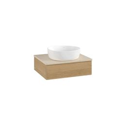 Villeroy & Boch V&B Waschtischunterschrank mit Frontstruktur Antao 60x19x50cm, WBP-farbe botti., honey oak ; Villeroy & Boch (K07113HN)