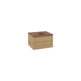 Villeroy & Boch V&B Waschtischunterschrank mit Frontstruktur Antao 60x36x50cm, HL, WBP w. wal, hon. Oa ; Villeroy & Boch (K18152HN)