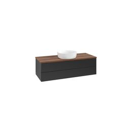 Villeroy & Boch V&B Waschtischunterschrank ohne Frontstruktur, mit Beleuchtung Antao 120x36x50cm, WBP-farbe w. wal, bla m Lac ; Villeroy & Boch (L21012PD)