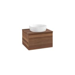 Villeroy & Boch V&B Waschtischunterschrank mit Frontstruktur -Beleuchtung Antao 60x36x50cm, WBP-farbe w. wal, w. walnut ; Villeroy & Boch (L29112HM)