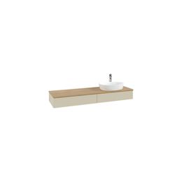 Villeroy & Boch V&B Waschtischunterschrank ohne Frontstruktur -Beleuchtung Antao 160x50cm, HL, WBP hon. Oa, si Gr m Lac ; Villeroy & Boch (L16051HJ)
