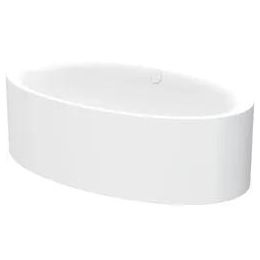 BetteEve Oval Silhouette Badewanne, freistehend, 1800x1000x450mm, 6043-000CFXXS,AS, Farbe: Wei&szlig; mit Antirutsch Sense