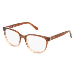 Fossil 7200 Brille Damen | Fassung: Vollrand, Eckig, Braun Beige