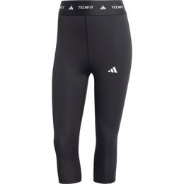 Adidas Tf Capri Tights Damen - schwarz - Gr. XS - Polyester/Elastan