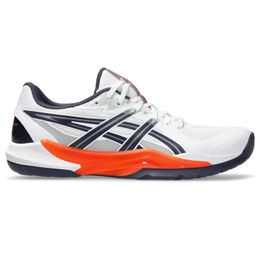 asics Powerbreak Ff Hallenschuhe Herren - wei&szlig; - Gr. 43 1/2 - Polyurethan