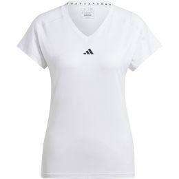 Adidas Aeroready Workout Essentials Funktionsshirt Damen - wei&szlig; - Gr. XL - Polyester/Elastan
