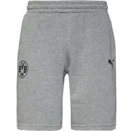 Puma Borussia Dortmund Sweatshorts Herren - grau - Gr. L - Baumwolle/Polyester