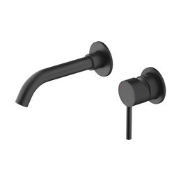 Lenz Waschtischarmatur 'Bow&sup2;' schwarz-matt 12,7 cm