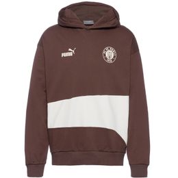 Puma Fc St. Pauli Hoodie Herren - braun - Gr. M - Baumwolle