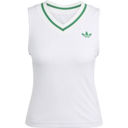 Adidas Pro Tennisshirt Damen - wei&szlig; - Gr. S - Polyester
