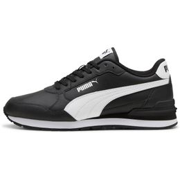 Puma Runner v4 Sneaker Herren - schwarz - Gr. 42 1/2 - Leder