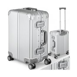 TecTake&reg; Aluminium Boardtrolley, eloxierte Aluminiumlegierung, 360&deg; drehbare, gummierte Doppelrollen, g&auml;ngige Handgep&auml;ckgr&ouml;&szlig;e von 20 Zoll mit Teleskopgriff