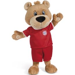 Nici Kinder Kuscheltier "FC BAYERN M&Uuml;NCHEN B&auml;r Berni mit Trikot, 35 cm", braun, H:35cm, Pl&uuml;schfiguren, enth&auml;lt recyceltes Material