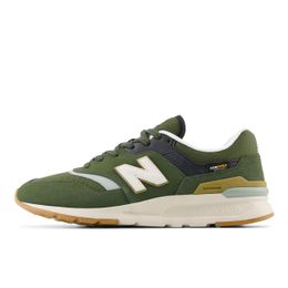New Balance Herren Sneaker "CM997 "Classic"", Gr. 44, gr&uuml;n, Leder, Textil, Schuhe