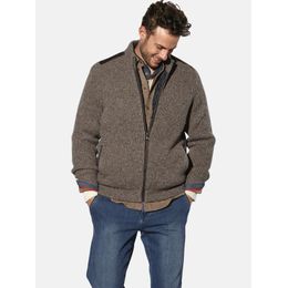 Babista Herren Strickjacke "Outdoor Strickjacke BARIMO", braun, Gr. L, Obermaterial: 50% Wolle mw. 50% Polyamid ECONYL PA ECONYL., Strickjacken