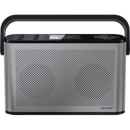 Sharp Digitalradio (DAB+) "OSAKA Stereo Tragbares Digitalradio", B:20,6cm H:13,1cm T:8,6cm, grau, Radios