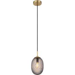 Globo LIGHTING H&auml;ngeleuchte "DEVIN", &Oslash; 15cm H: 21,5cm, 1 Stk., gold, Wohnzimmer, Leuchten, H&auml;ngelampe/Pendelleuchte/Esszimmer/Wohnzimmer/Esstisch